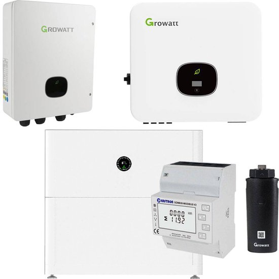 Growatt MOD 6KTL3-XH2 6kW Hybride Omvormer Met 5kWh Zonne-opslag Kit En ...