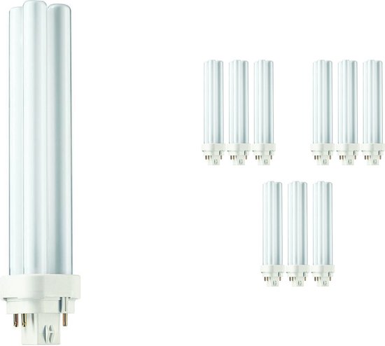 Voordeelpak 10x Philips MASTER PL-C 26W - 827 Zeer Warm Wit | 4 Pin. | bol