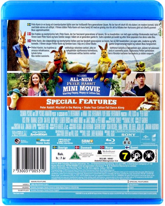 Peter Rabbit (Blu-Ray) (Blu-ray), Sia | Dvd's | bol