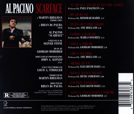 Scarface [Original Soundtrack], Original Soundtrack | CD (album ...