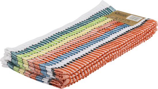 KlikA Vaatdoeken Tropical - Katoenen vaatdoeken - 35 x 35 cm - 6 stuks ...