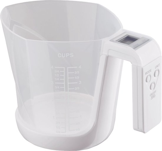 Verre doseur - LCD - Numérique - Avec fonction de pesée - 3 boutons ...