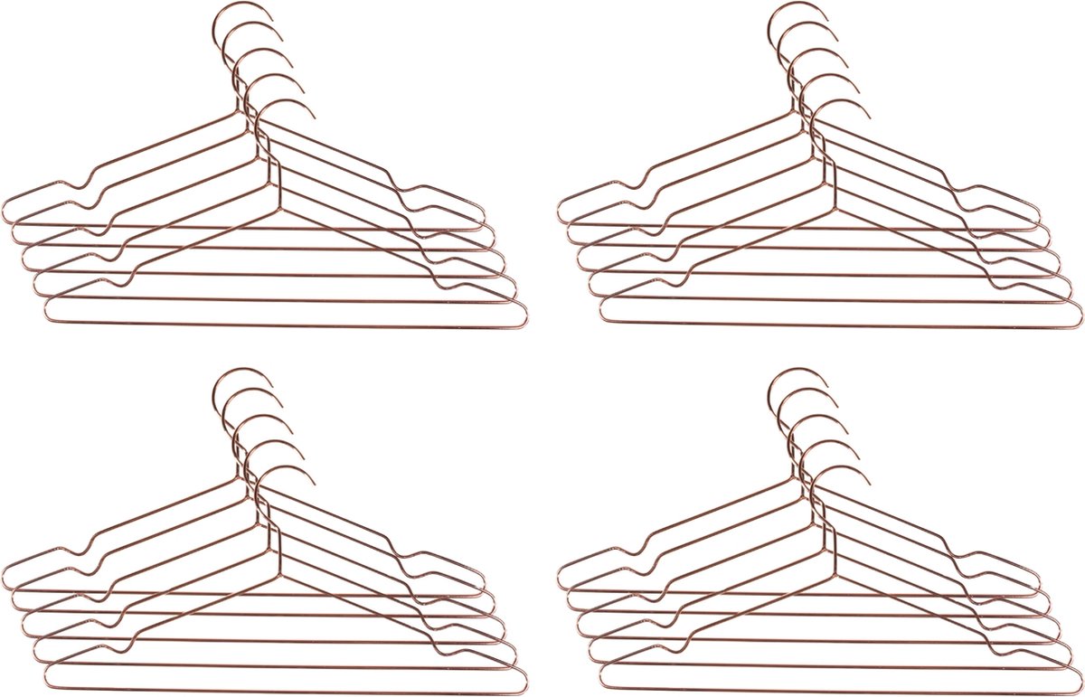QUVIO Kledinghangers - Set van 20 - Kleerhangers - Hangers kleding ...