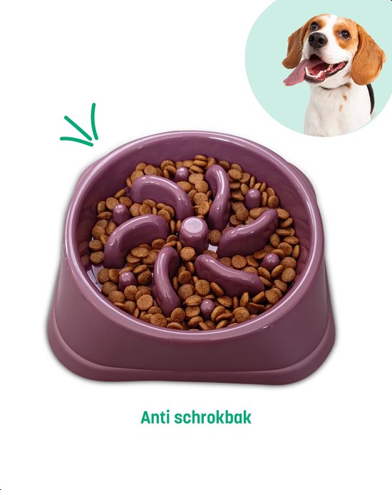 BROK - Antischrokbak Voor Honden - Slowfeeder Hond Voederbak Voor Honden Tot 30kg... | bol.com