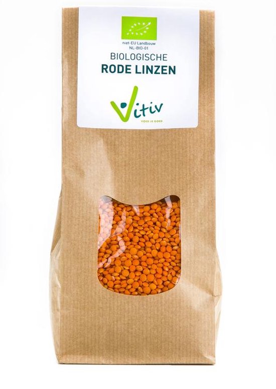 Rode linzen bio 6x 500gram | bol