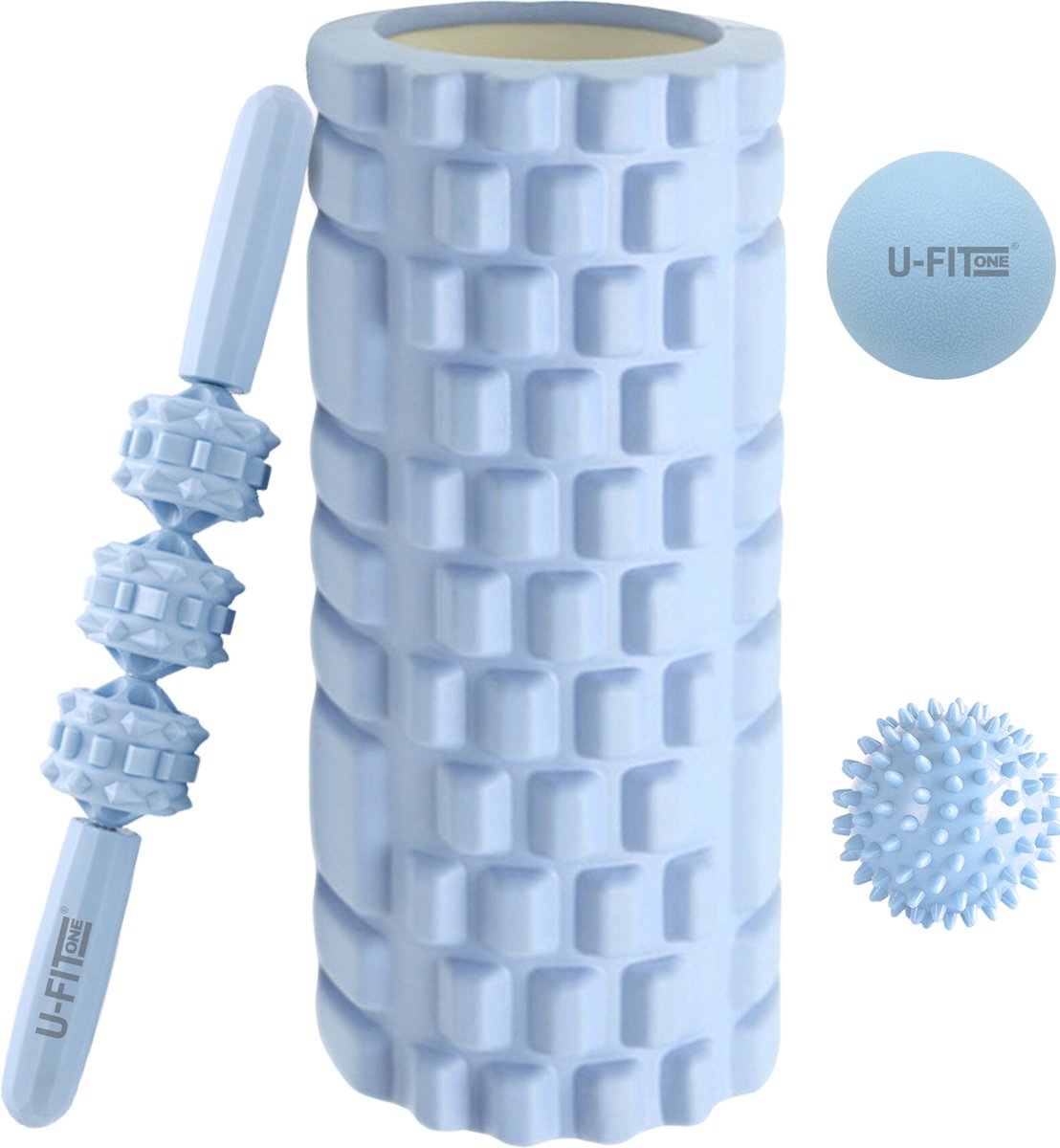 U Fit One 4 Delige Foam Roller Set - Trigger Point Massage Roller ...