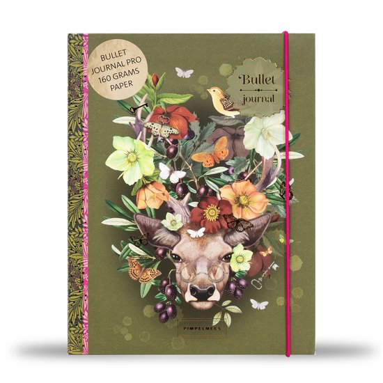 Pimpelmees bullet journal PRO - Deer Olive | bol
