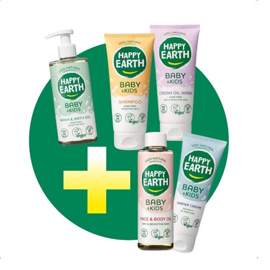 Happy Earth Baby Multi-pakket met gratis Baby Shower Glove! | bol.com