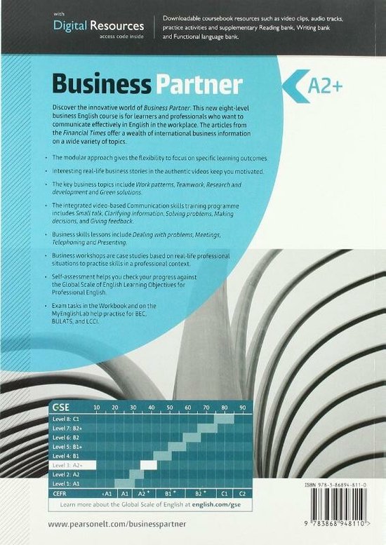 Business Partner A2+ Coursebook with Digital Resources for Benelux ...