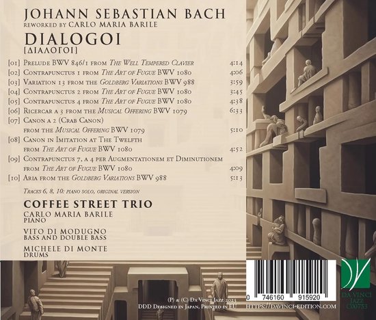Coffee Street Trio - Dialogoi: JohannSebastian Bach reworked by Carlo ...