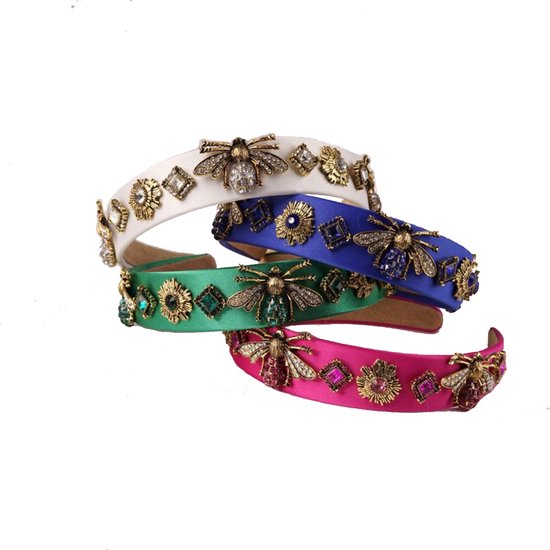 Dottilove Camilla Bee-haarband - Haar accessoire - Sierklem - Sier accessoire - Zwart | bol