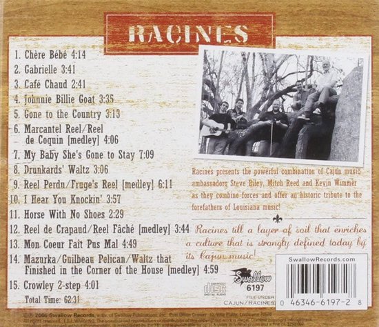 Steve Riley, Mitch Reed, Kevin Wimmer - Racines (CD), Steve Riley ...