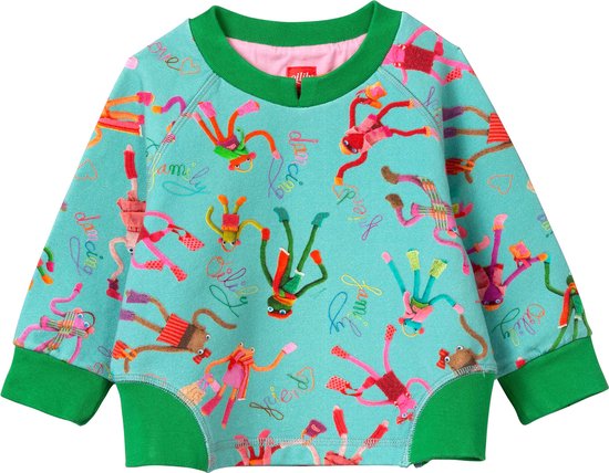 Oilily Hoela - Sweater - Meisjes - Groen - 80 | bol