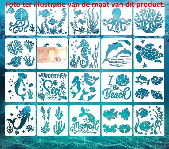 Bullet Journal Flexibele Plastic Stencils - 20 stuks - Templates - Zee ...