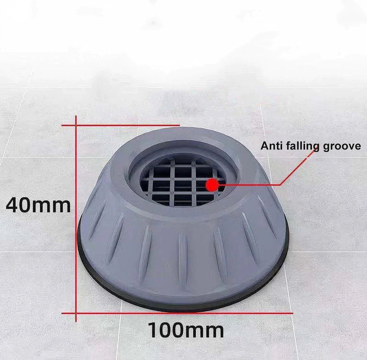 CHPN - Dempers - Wasmachine dempers - 4 stuks - Trillingsdempers - Anti ...