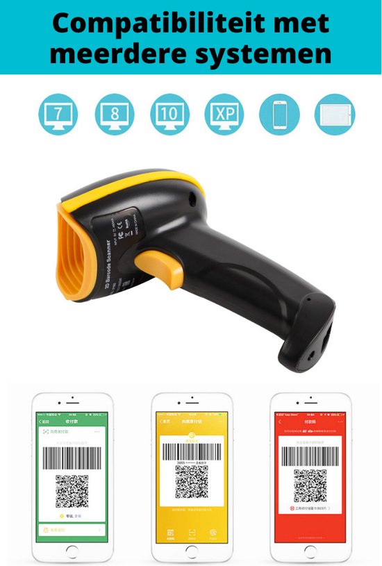 Arvona Barcode Scanner - Barcode Lezer - Handscanner - USB Aansluiting ...
