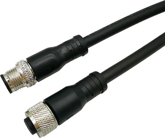 M12 Sensor Cable 8P A Coded Male Female 3m | bol