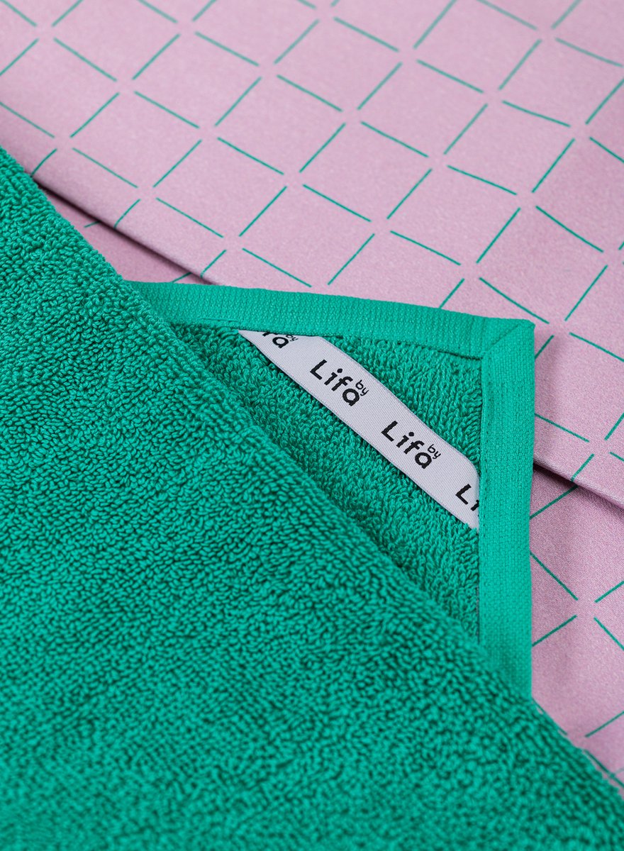 by Lifa Keuken Theedoek en handdoek Set - Clean Fun Square | bol.com