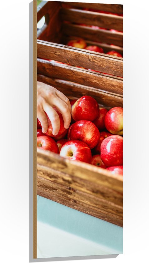 Hout - Krat - Fruit - Appels - Hand - Hout - 40x120 cm - 9 mm dik ...