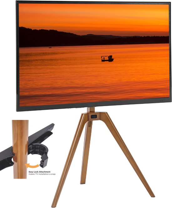 Tv standaard driepoot hout | bol