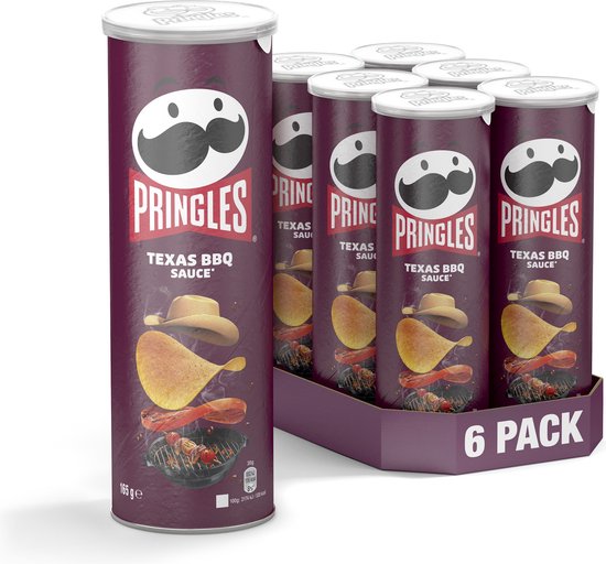 6x Pringles Chips Barbecue 165 gr | bol