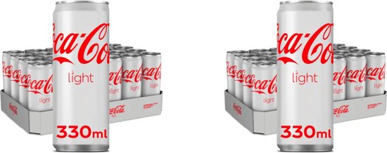 Coca Cola - Light - sleekcan - Duo Pack - 2x 24x33 cl - NL | bol