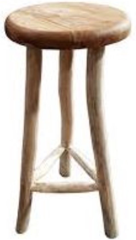 van der Leeden Barkruk - Teak d35h75cm | bol