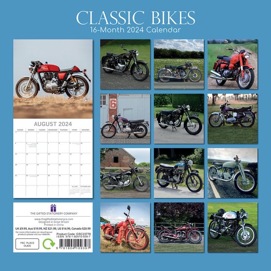 Classic Bikes Kalender 2024 | bol.com