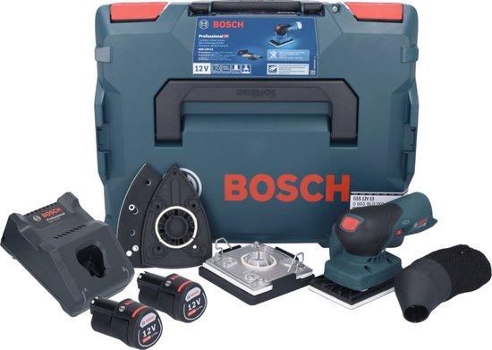 Bosch GSS 12V-13 Professionele accu vlakschuurmachine 12 V + 2x accu 2. ...