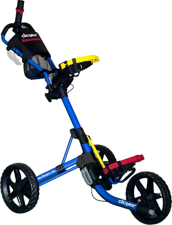 Clicgear 4.0 Golftrolley - Special Colors Mondriaan style Blue Yellow ...