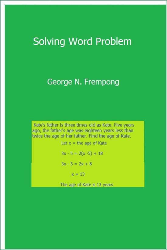 Solving Word Problems (ebook), George Ntim Frempong | 1230006830748 | Boeken | bol.com