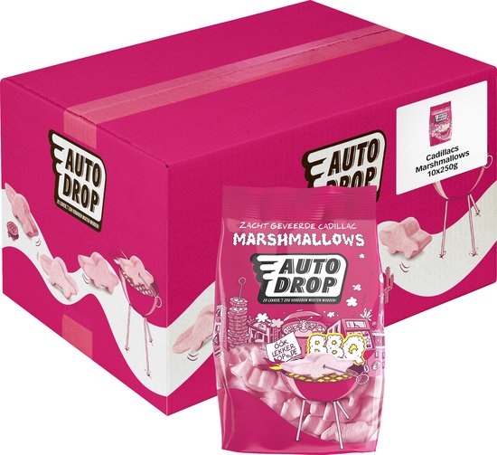 Autodrop - Zacht Geveerde Cadillacs Marshmallows - 10x250gr | bol