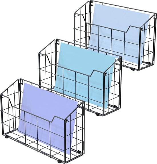 Grote tijdschriftenhouder voor aan de muur, krantenhouder, metaal, voor ...