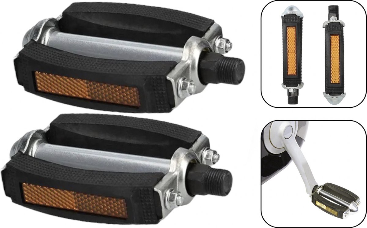 PD® - fietspedalen - fiets trappers - Fiets pedalen met reflectie | bol.com