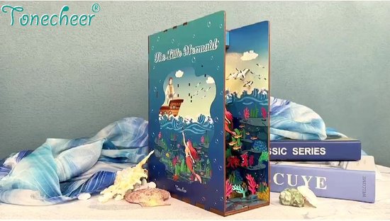 DIY Book Nook Boekensteun The Little Mermaid Bookend, Tone-Cheer, TQ112 ...