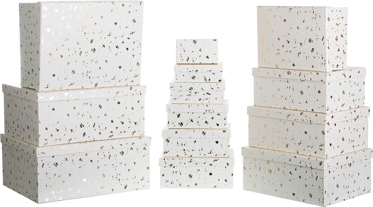 Geschenkdozen, opbergdoos, kartonnen doos met deksel, stevige doos, set ...