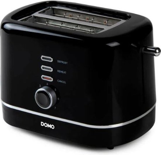 DOMO DO963T broodrooster 2 sneden zwart | bol