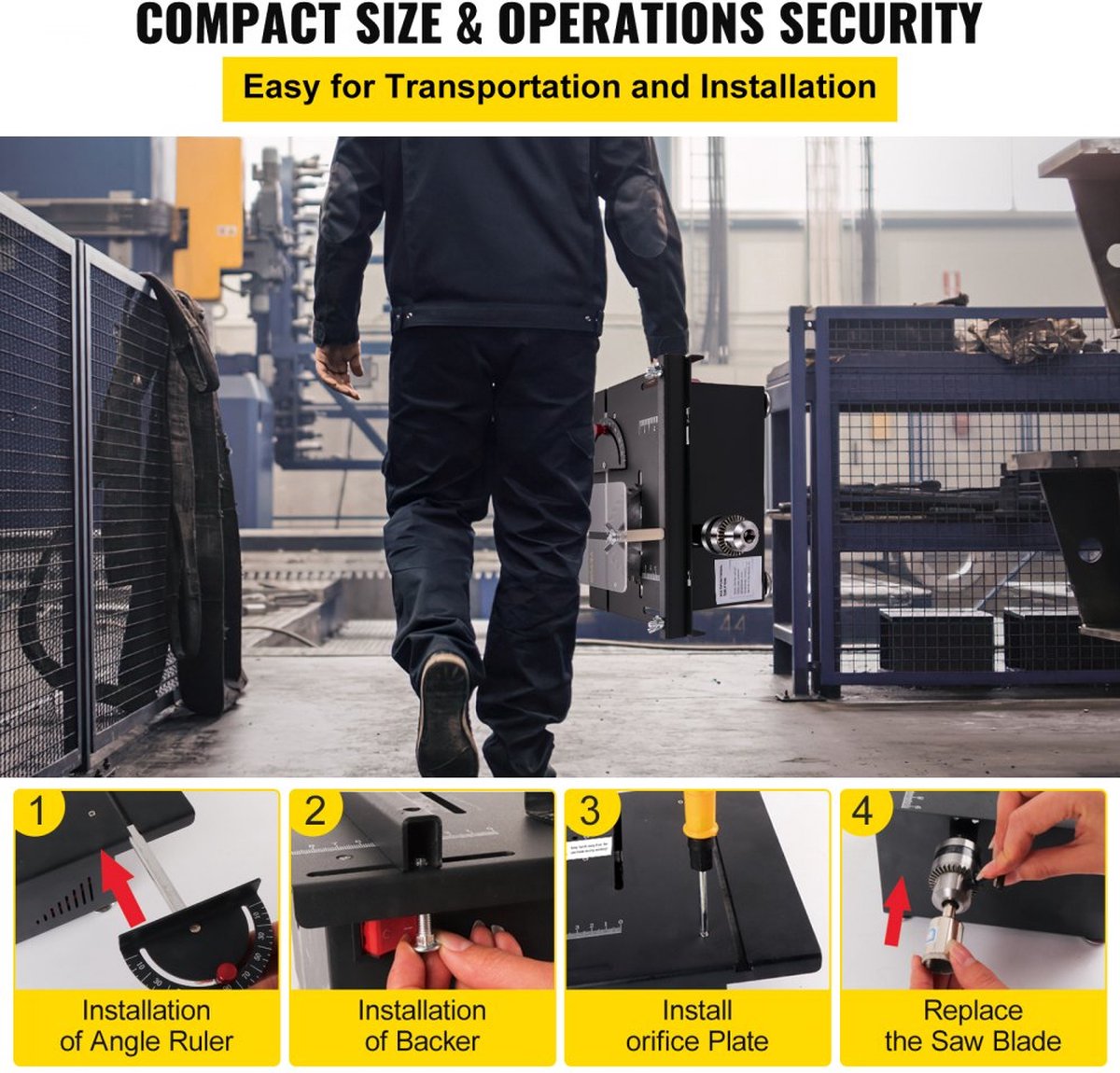 Dakta® Mini Tafelzaag Kleine Tafelzaag 96w Mini Precisie Tafelzaag Met ...