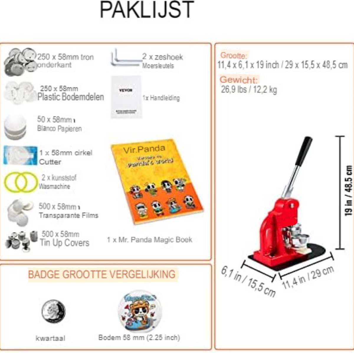 Gratyfied Buttonmachine - Buttons Maken - Badge Maker | bol