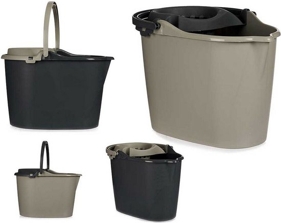 Cleaning bucket Grey Dark grey Light grey polypropylene 15 L (1 uds) | bol