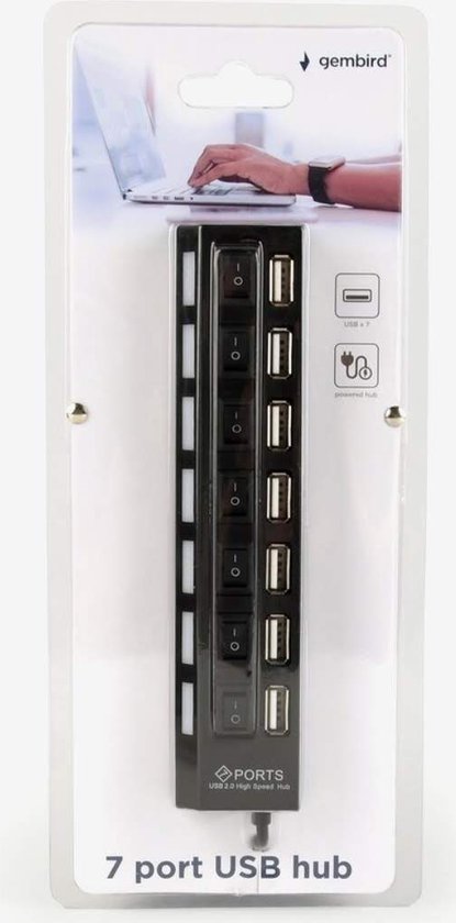 Hi Speed-Zakelijke USB Splitter-UBS Hub Met 7 poorten-Aan/Uit Switch ...