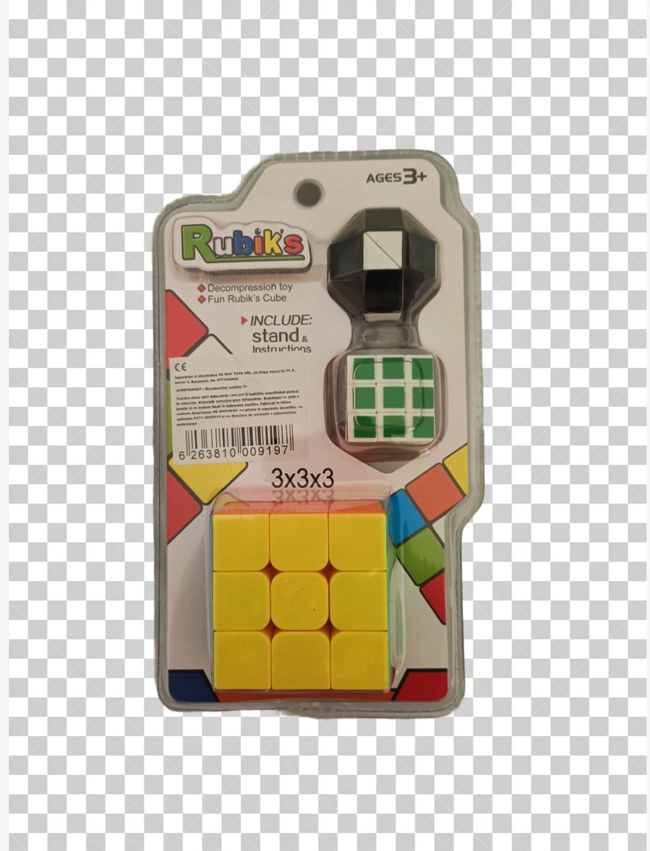 Rubik's Cube-Magic cube-3 in 1-set speelgoed | Games | bol.com