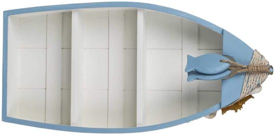 houten boot, wit | bol