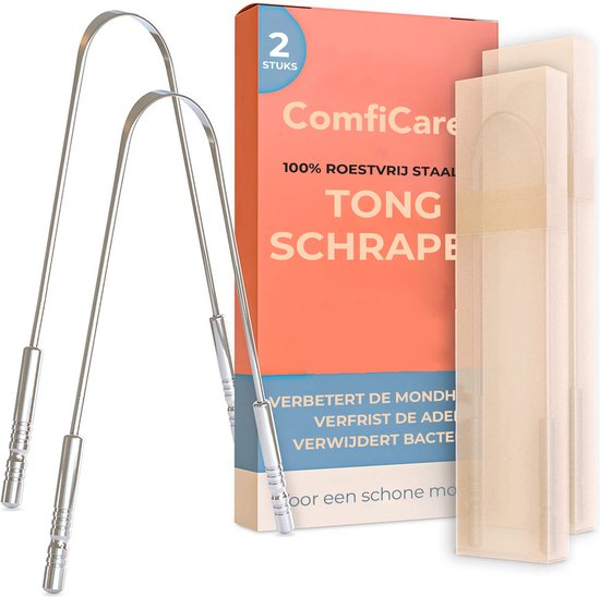 ComfiCare® Tongschraper set - 2 stuks - Tongschrapers - Tong Rreiniger ...