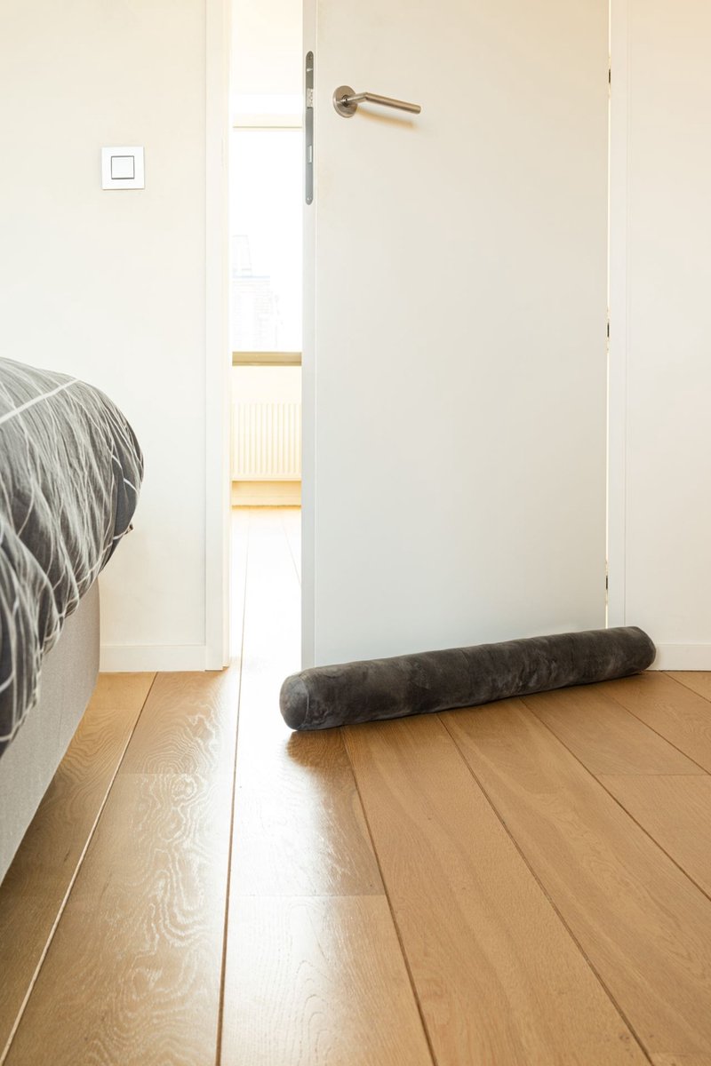 Tochthond voor deuren / Tochtstopper / Tochtrol | Polyester | Grijs 90 ...