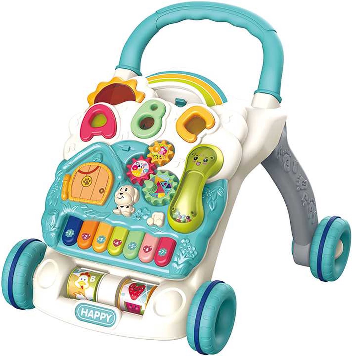 2in1 Loopwagen Baby - Leren Lopen & Spelen - ERGONOMISCHE Baby Walker ...