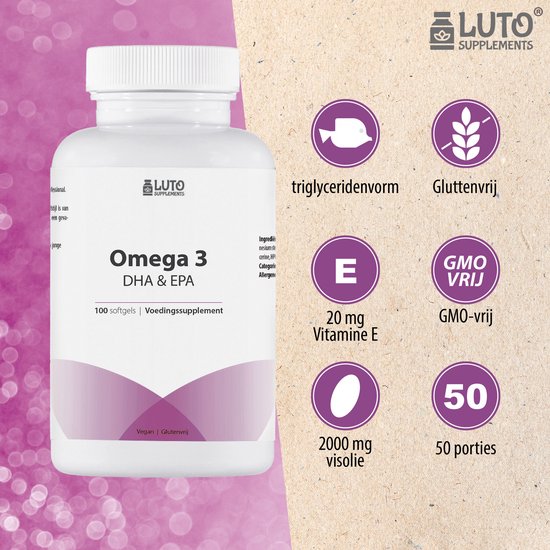 Omega 3 - DHA & EPA - Ethylester vorm - 515 mg - 100 softgels (3 ...