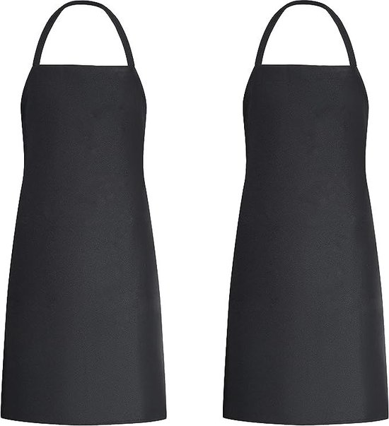 Unisex schort 32" x 28" met zakken met lange banden voor vrouwen mannen ...