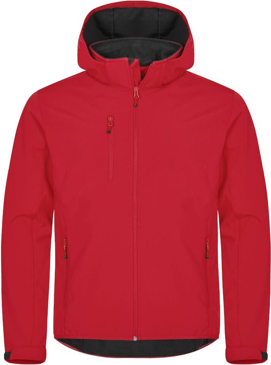 Clique Basic Hoody Softshell Jacket 020912 - Mannen - Rood - 3XL | bol