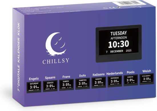 Chillsy Dementieklok 7 inch | bol.com
